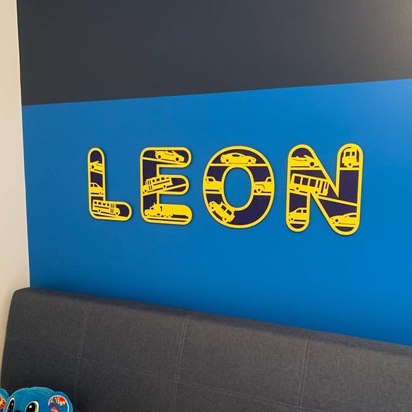 Car Name Sign - Car Letters - Personalised Name Sign - Custom Name ...