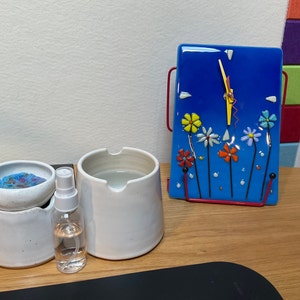 Fiesta Pendulum Fused Glass Wall Clock - Etsy