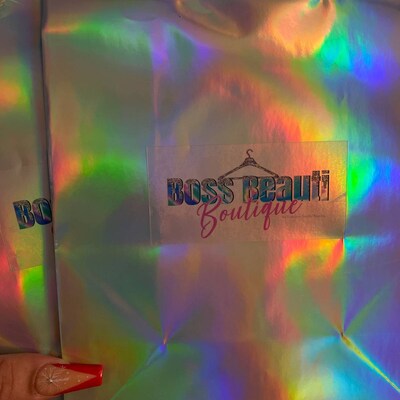 Clear Transparent Custom Stickers With Your Words or Logo, Large ...