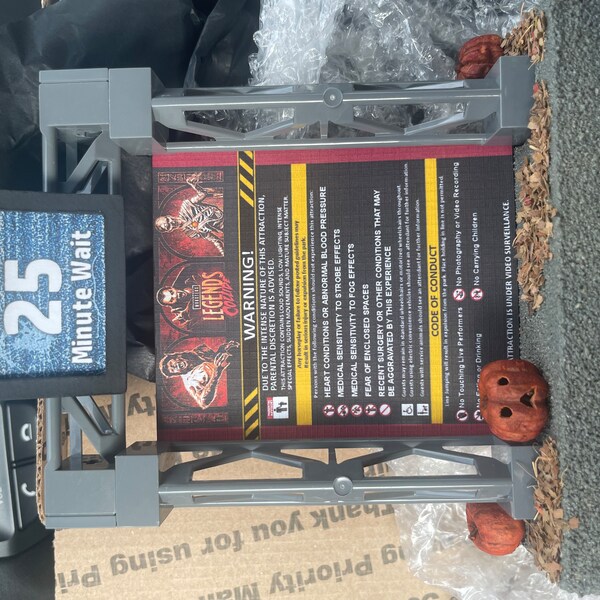 HHN House Entrance Portal Wait Sign Ornament Inspired by - Halloween ...