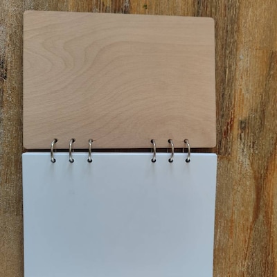 Laser Cut Spiral Notebook Cover Svg Template Glowforge Book Cover Svg ...