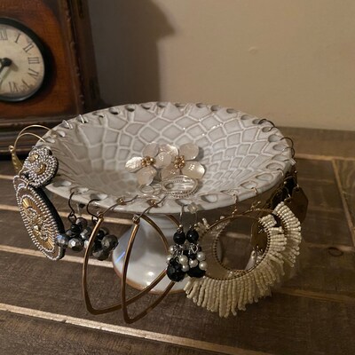 Earring Holder Jewelry Bowl - Etsy