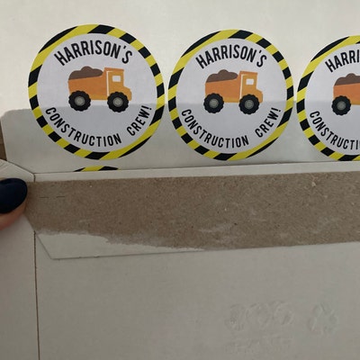 Construction Birthday Stickers, Loads of Fun Stickers, Construction ...