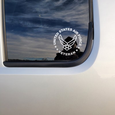 USAF Air Force Veteran Car Truck Window Laptop Decal Sticker - Etsy