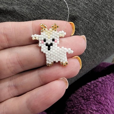 Goat Bead Pattern, Animal Brick Stitch Beading, PDF Digital Download ...