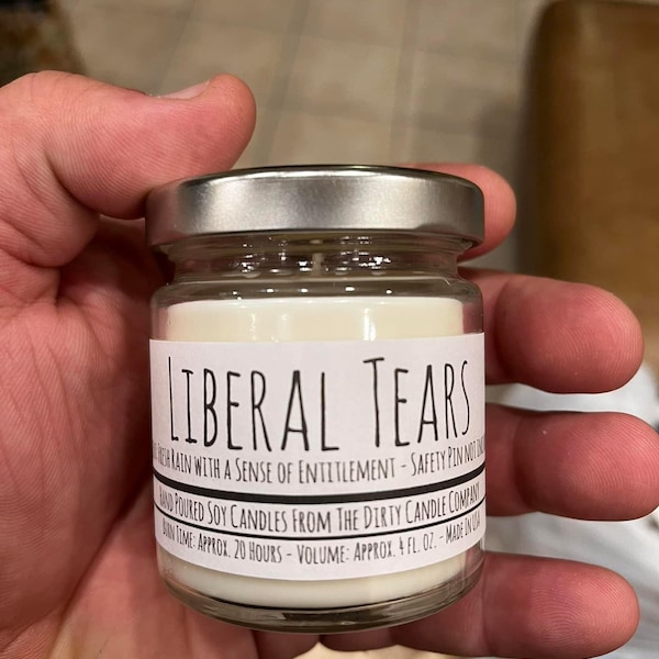 Liberal Tears™ (the Original) Hand-poured Soy Candle - Funny Political ...