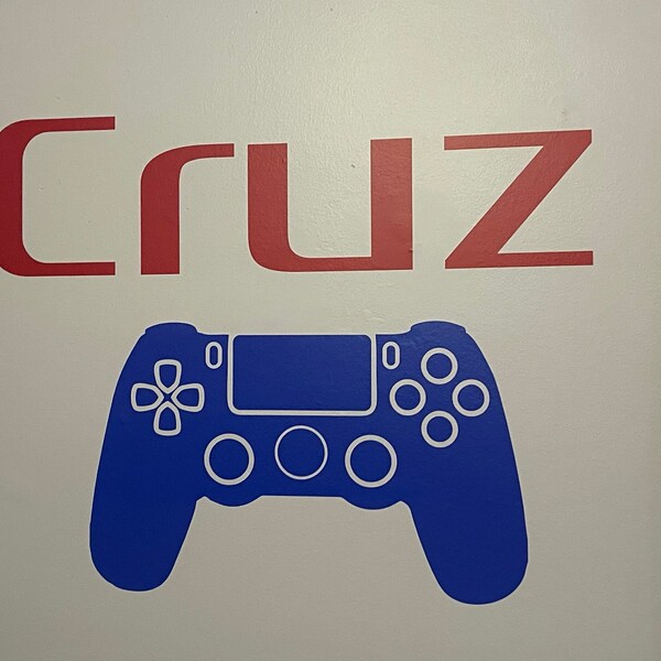 Gamer Name Wall Decal - Personalized Name Custom Name Wall Sticker ...