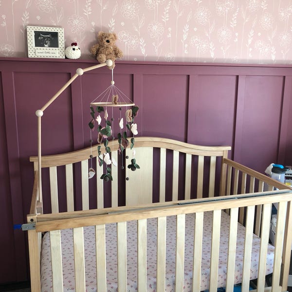 Baby Mobile Arm, Wooden Baby Mobile Holder, Crib Baby Mobile Attachment ...