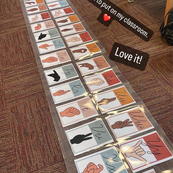 Desert Neutral ASL Alphabet Posters | Boho Vibes Classroom Decor ...