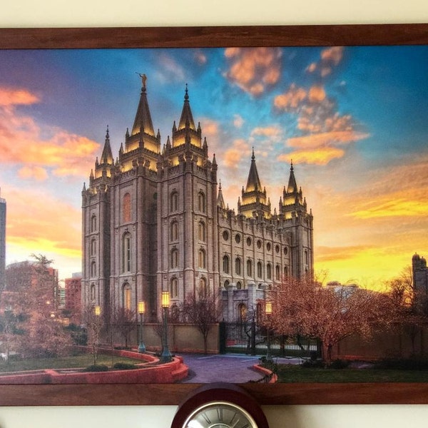 LOGAN, UTAH Temple at Sunset - Fine Art for Latter-day Saints - High ...