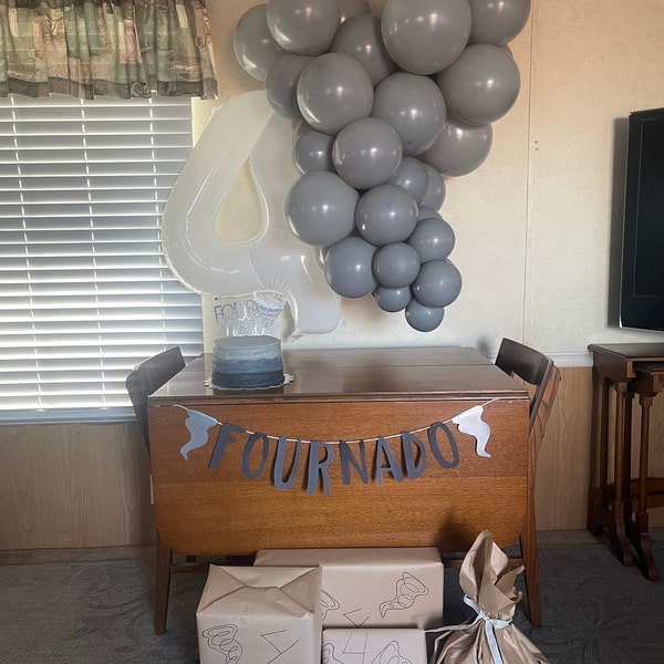 Fournado Cake Topper, Fourth Birthday Cake Topper, Fournado, Custom ...