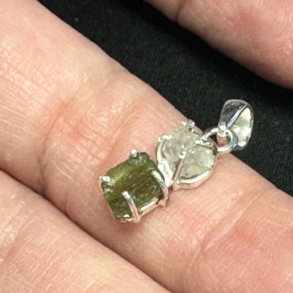 Moldavite Stone Pendant, Large Moldavite Crystal, Authentic Moldavite ...