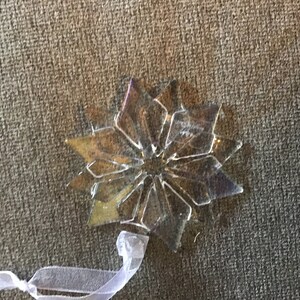 Light Bulb Ornament, Fused Glass, Handmade, Unique, Handcrafted, Glass ...