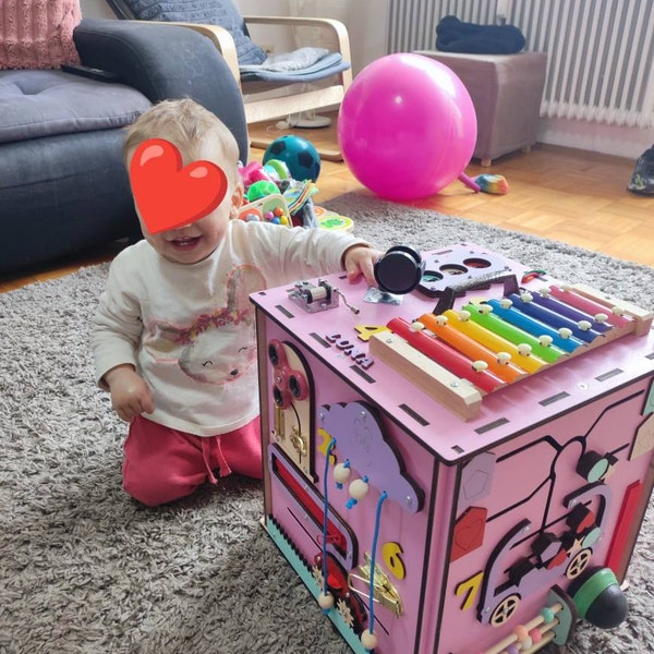 Montessori Busy Cube , Busy Cube 1 Year Old, Busy Cube Medium, Busy ...