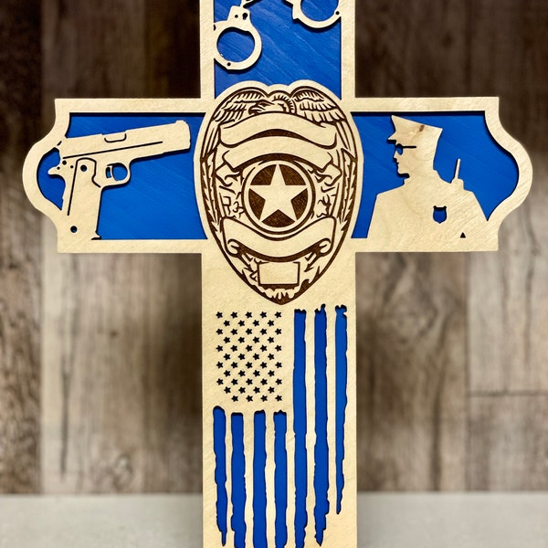 Law Enforcement Cross SVG | Police Cross Svg | Digital File Download ...