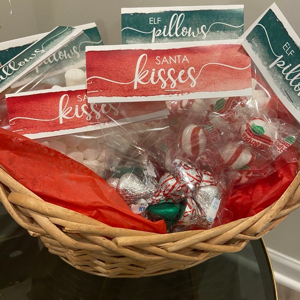 Holiday Party Favors, Christmas Candy Bags, Goody Bags, Christmas Treat ...
