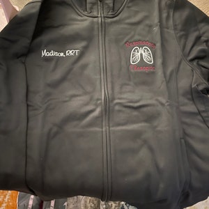 Respiratory Therapist Jacket RT Jacket RT Zip Sweatshirt Respiratory ...