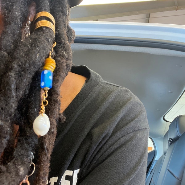 1 Bone Loc Dread Bead Melon Large Hole Bead Dreadlock Jewelry - Etsy