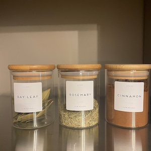 Gold Metallic Herbs and Spice Labels Custom List - Etsy