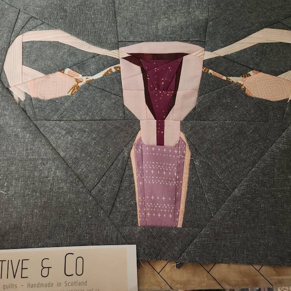 Anatomical Uterus Paper Piecing Pattern - Etsy