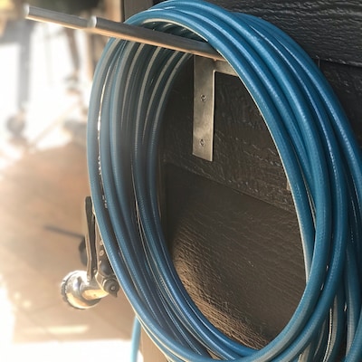 OUTDOOR HOSE RACK Stainless Steel Hose Rack Minimal Design - Etsy