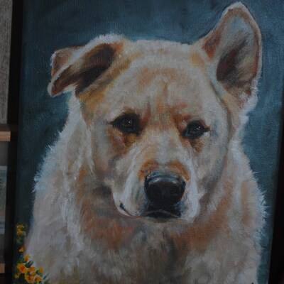Small Hand Painted Mini Pet Animal Portraits, Custom Dog Horse Painting ...