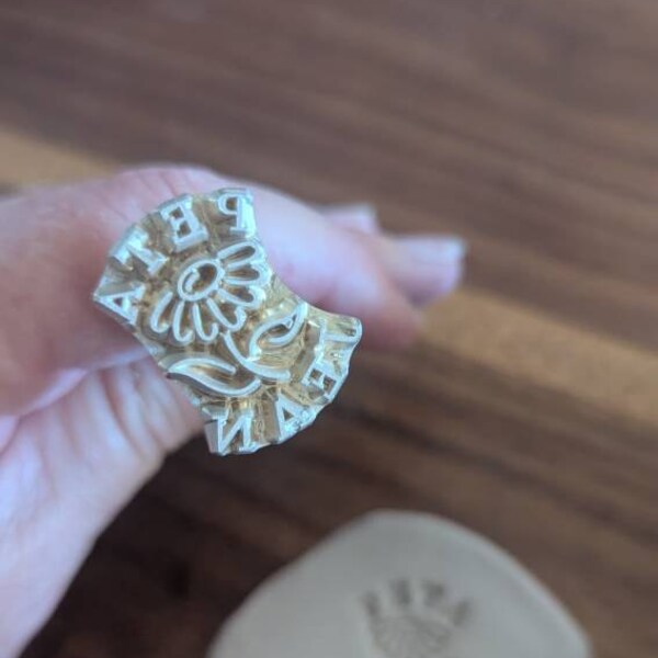 Custom Clay Stamp | Pottery Stamp | Pottery Stamp for Clay | Maker Mark ...