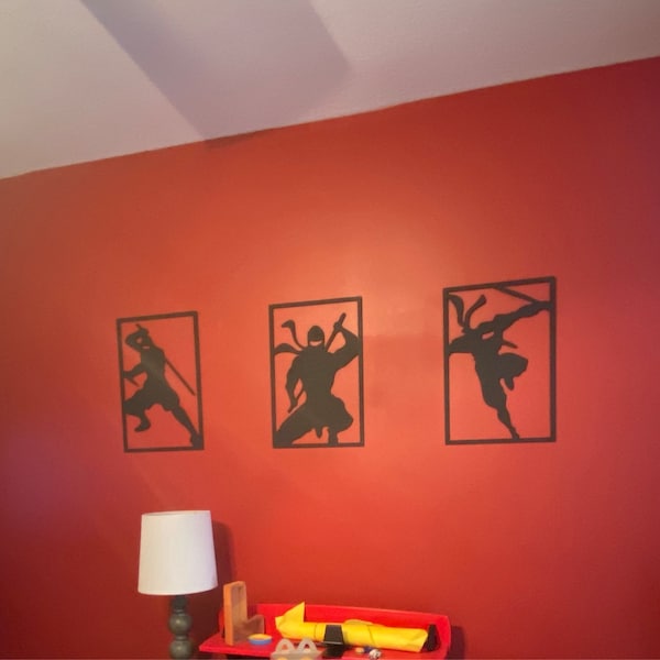 Ninja Wall Decor - Shinobi Wall Art - Assassin Wall Sign - Nursery ...