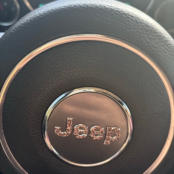Animal Print Jeep Steering Wheel Sticker Decal, Wrangler JK, JL ...