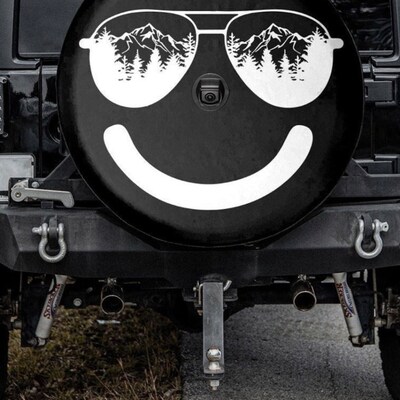 Nature Mountain Compass Tire Cover, Gift for Father,personalized Spare ...