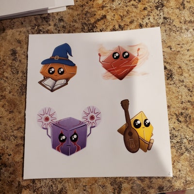 Cute Dice Sticker Packs Cute Dnd Gift Kawaii Gift for Dm Dungeons ...