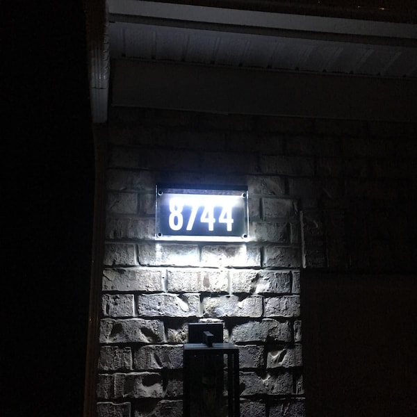 Illuminated Crystal Address Plaque! the Personalized Address Numbers ...