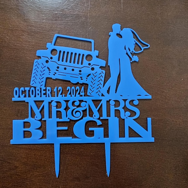 Off Road Wedding Cake Topper | Vehicle Cake Topper | Let Adventure ...