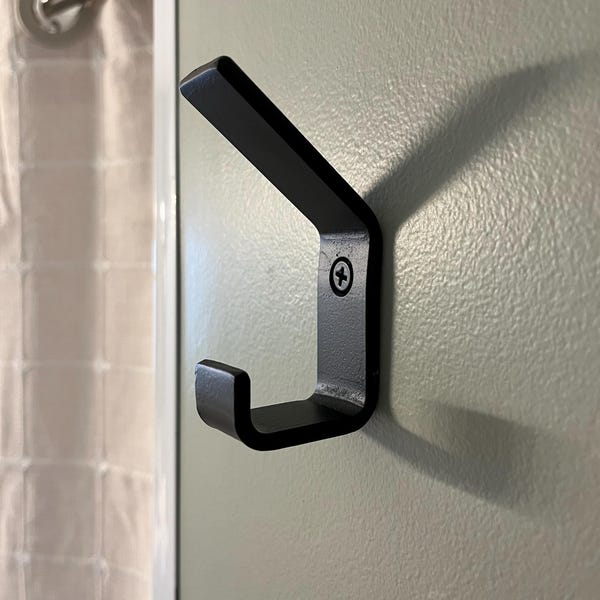 Modern Farmhouse Coat Hook, Iron Metal Coat Hooks, Black Modern Coat ...