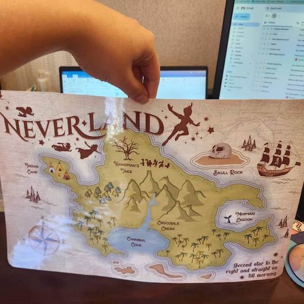Printable Neverland Party Place Mat, Neverland Wall Art, Peter Pan ...