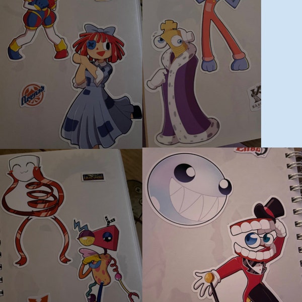 STICKER- the Amazing Digital Circus (TADC Sticker - Pomni, Jax, Ragatha ...