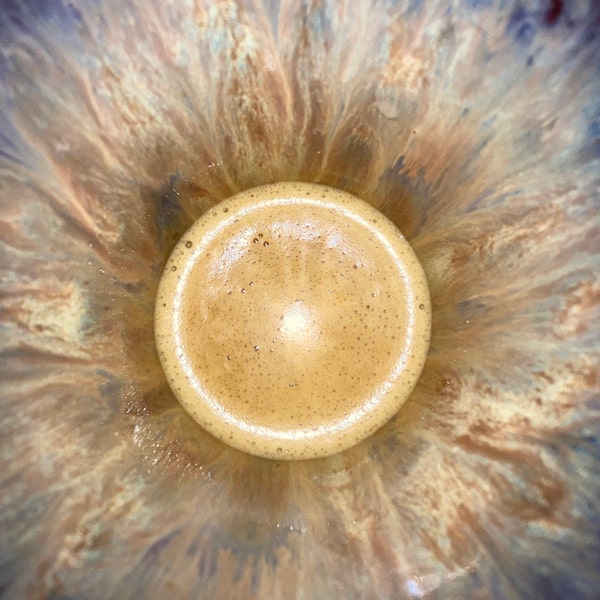 Dripping Style Multicolor Black Clay Pottery, Handmade Stoneware ...