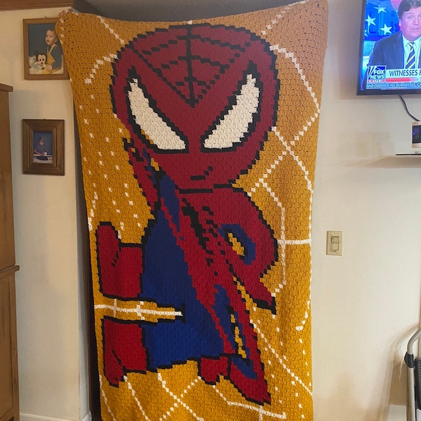 Spiderman – C2C – Row by Row – Written Instructions – Graph – PDF ...