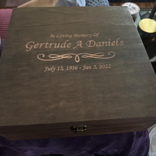 Memorial Gift Box, Memorial Gifts, Memory Box, Memorial Keepsake ...