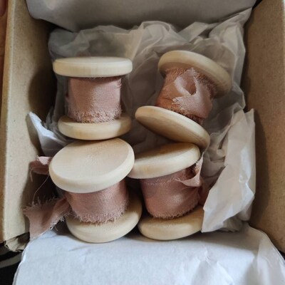 Hand Dyed Neutral Silk Ribbon Neutral Wedding Ribbon for - Etsy