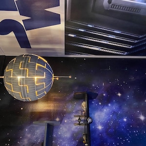 Ikea PS 2014 Star Wars Death Star Exploding Pendant Ceiling Light Lamp ...