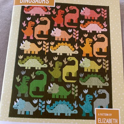 Dinosaurs Quilt Pattern EH 058 Patterns by Elizabeth Hartman - Etsy