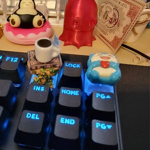 Cartoon Keycap Kawaii Mechanical Keyboard Pink Keycap 3D Keycaps Pink ...