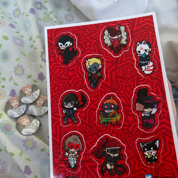 Persona Sticker Pages - Etsy