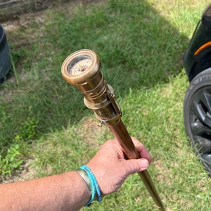Vintage Bronze Antique Brass Trumpet Pocket Bugle Horn 3 Valve ...