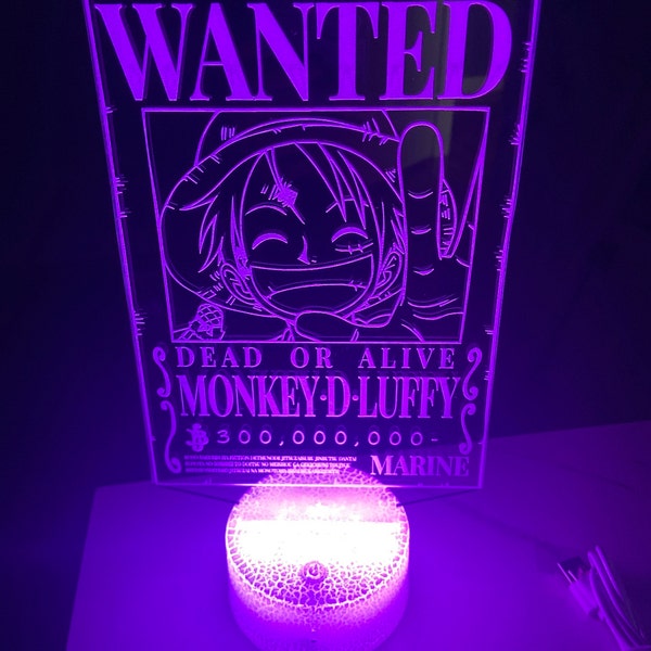 Clapperboard 3D Illusion Night Light USB LED Table Lamp Acrylic 3D Arts ...