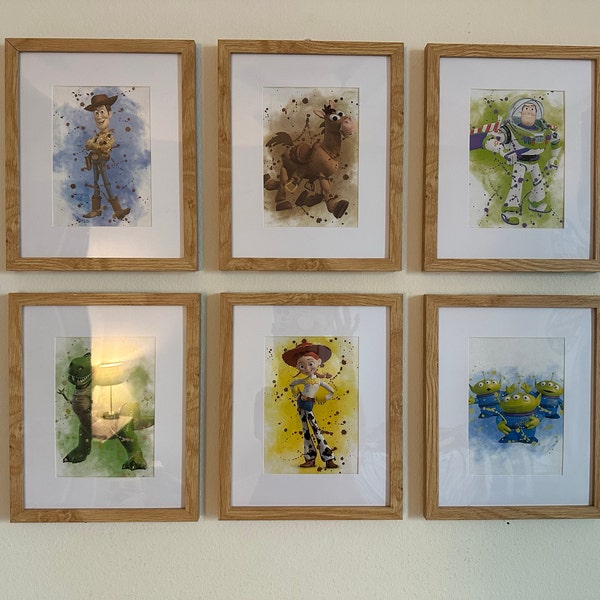 Toy Story, Set8 Watercolor Printable Toy Story, Toy Story Poster, Kids ...