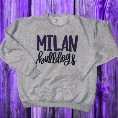 Milan Bulldogs PNG Sublimation Digital Download Hand Lettered - Etsy