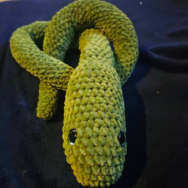 NO SEW - Snake Crochet Amigurumi Pattern, Serpent, Rattle Snake, Adder ...