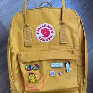 Enamel Pin Yellow VSCO Backpack - Etsy